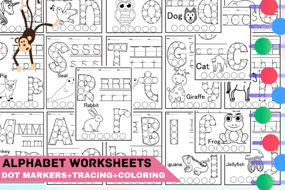 Alphabet Worksheets for Kids - printablebloom.com