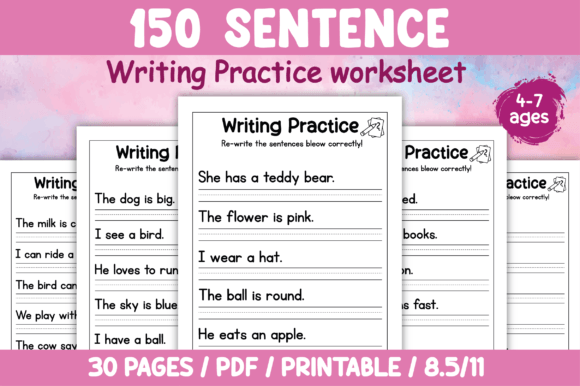 1st Grade Writing Worksheets - rintablebloom.com